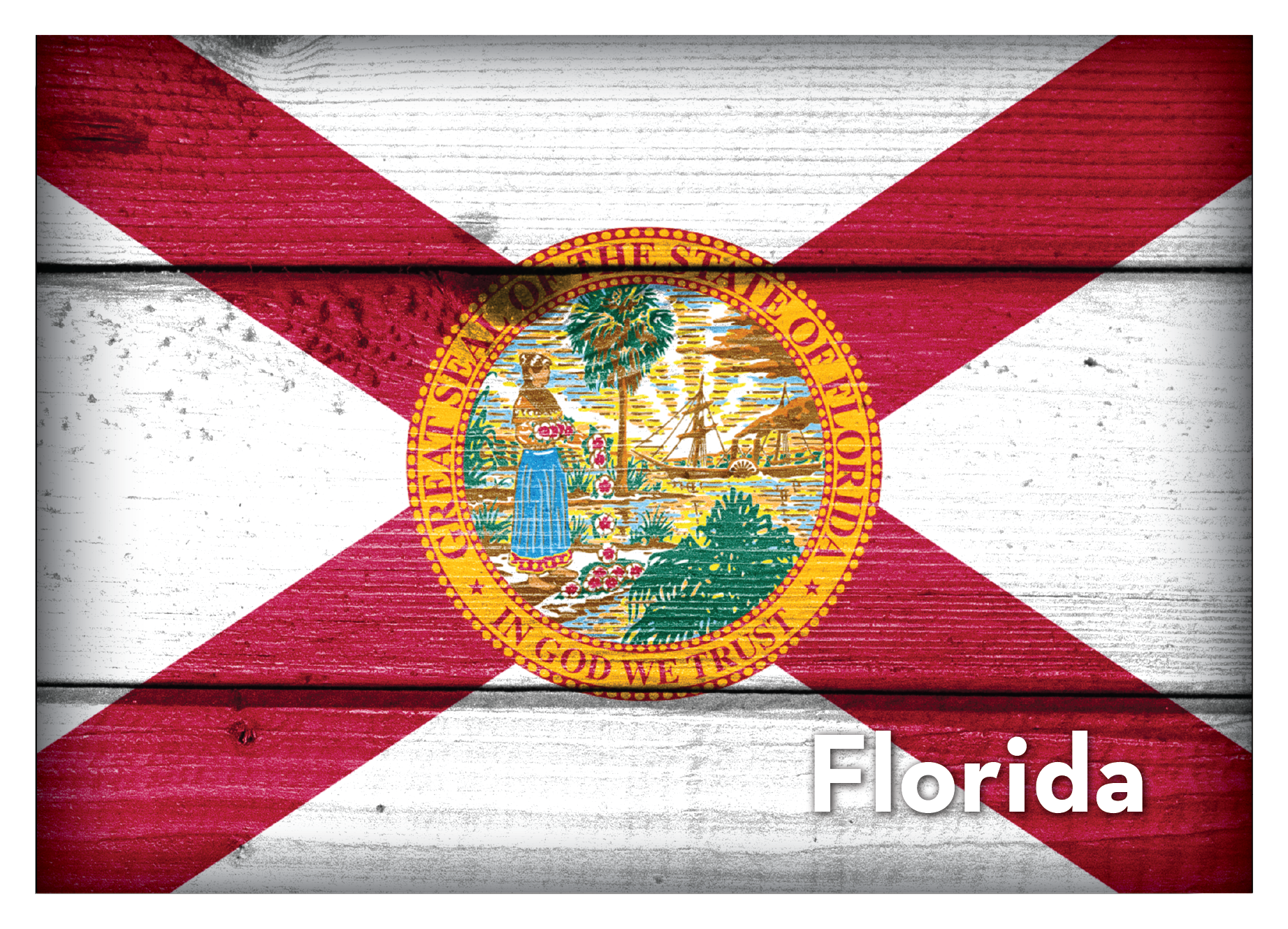 Everyone Loves Buttons Sunshine State Flag Souvenir Magnet | Cabela's